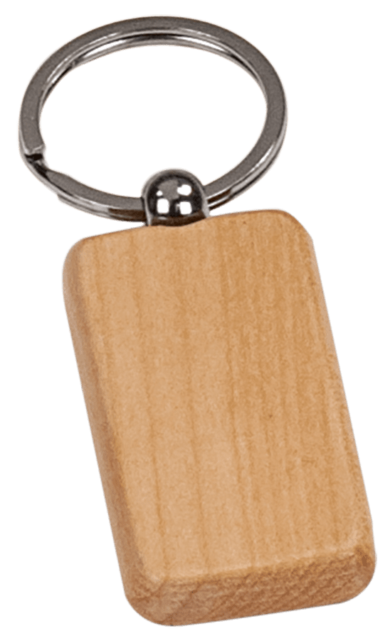Wooden Rectangle Keychain | Trophy King of Ramsey