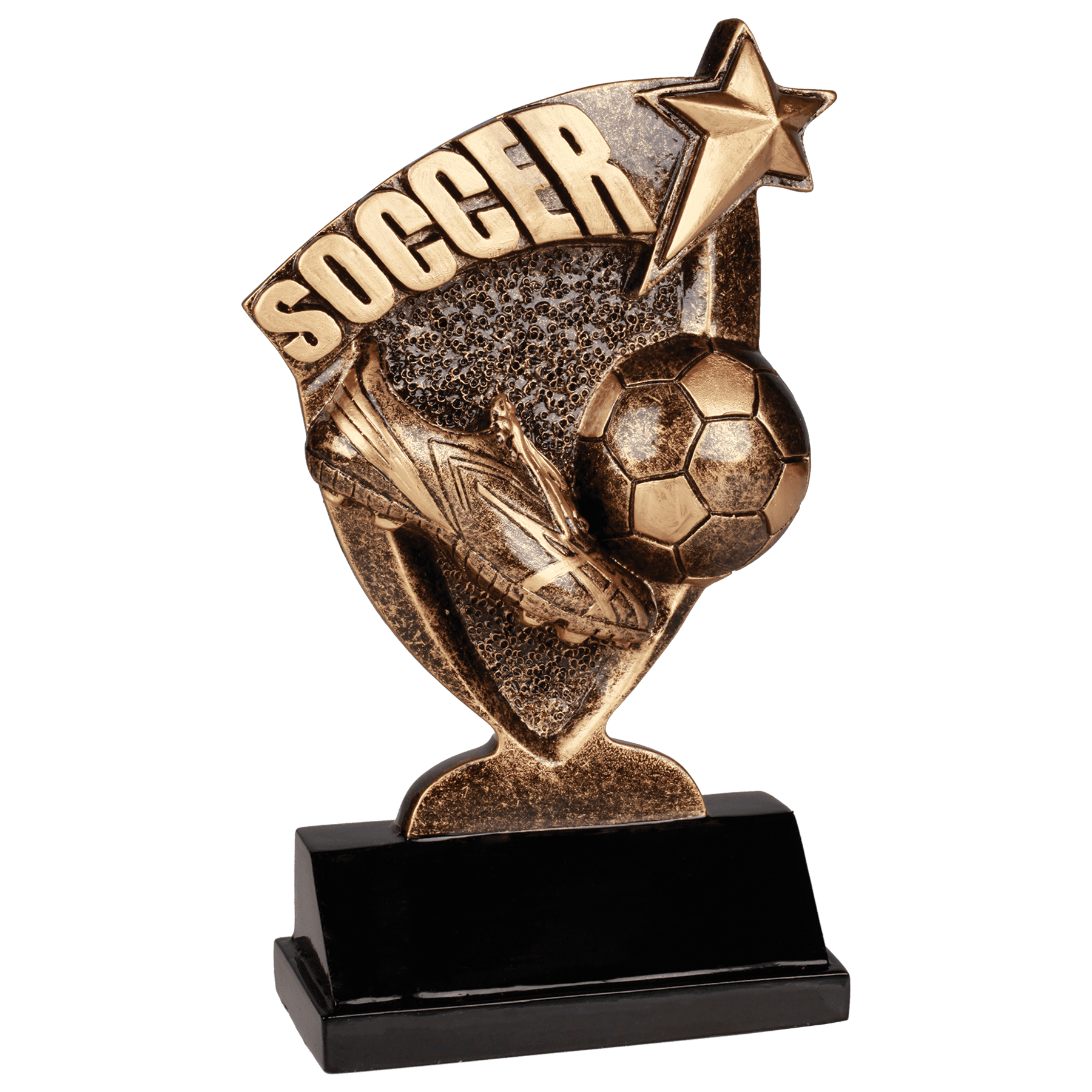 6" Soccer Broadcast Resin | Trophy King of Ramsey