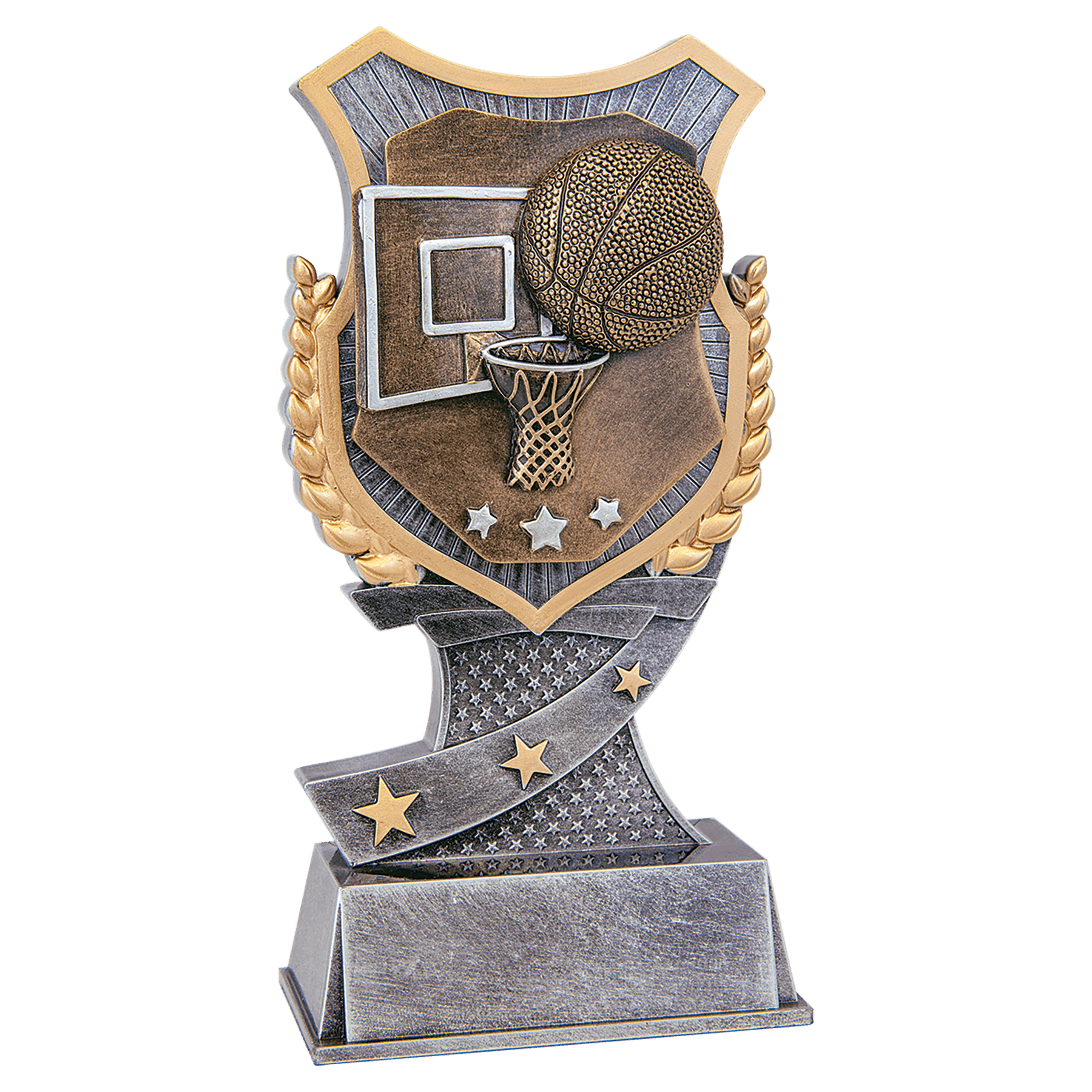 7" Basketball Shield Award | Trophy King of Ramsey