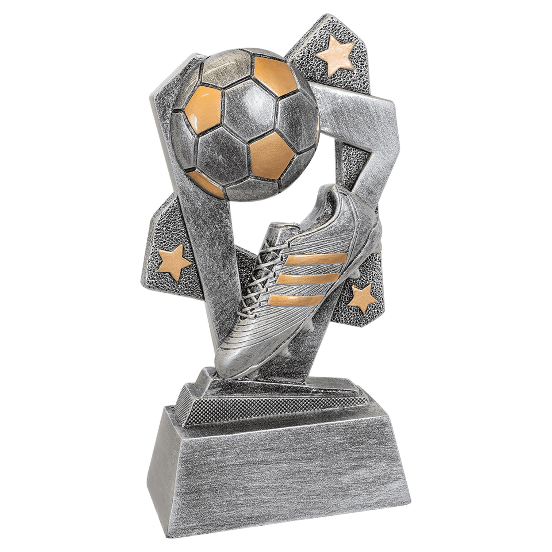 6 1/2" Soccer Triumph Resin | Trophy King of Ramsey